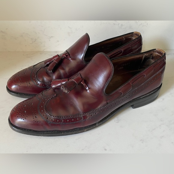 Allen Edmonds | Shoes | Allen Edmonds Berwick Burgundy Leather Wingtip ...